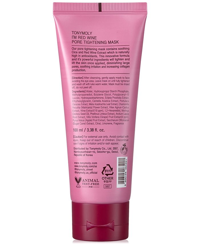 TONYMOLY I'm Red Wine Pore Tightening Mask - Macy's