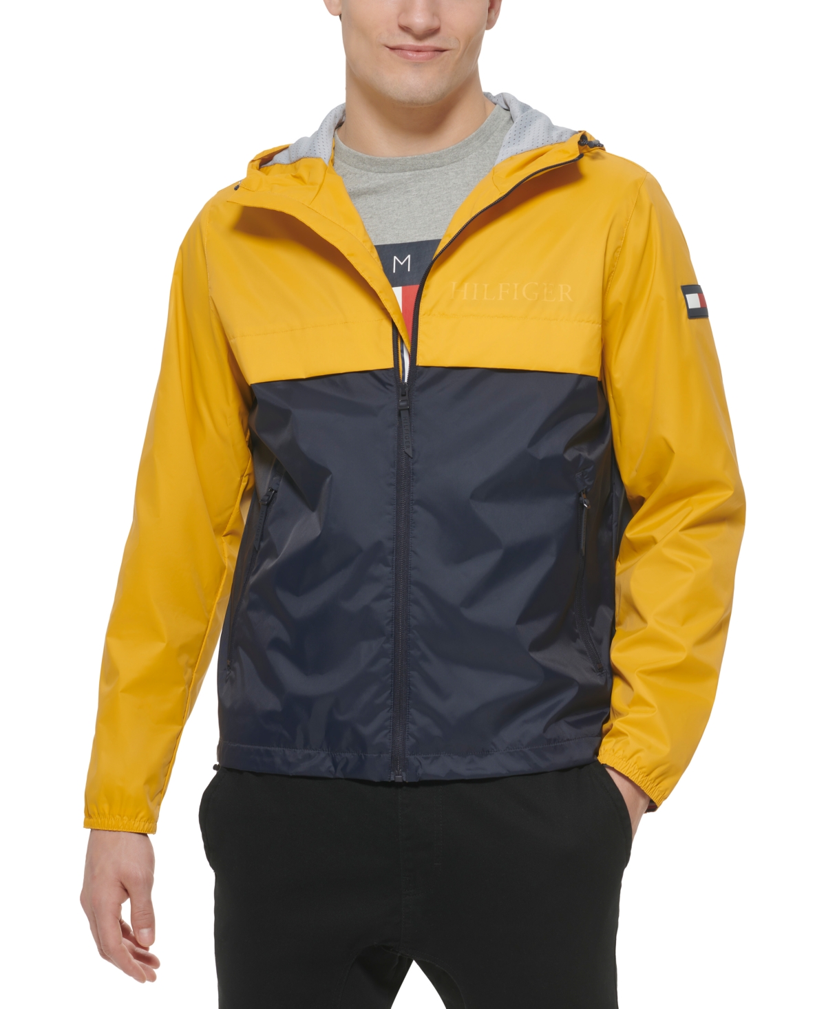 Click here for Tommy Hilfiger Mens Stretch Hooded Zip-Front Rain... prices