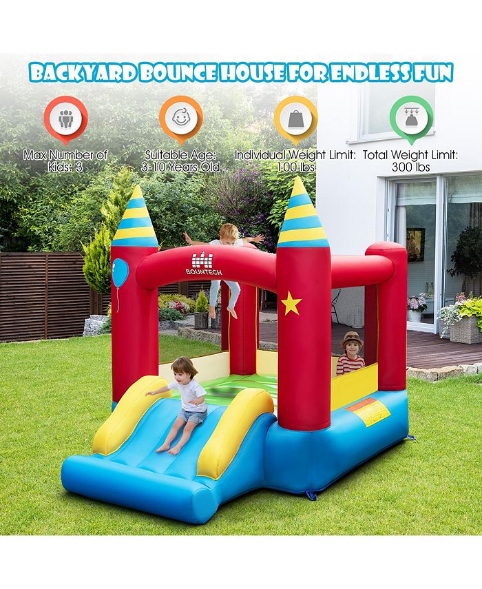 Costway Inflatable Bounce Castle Kids Jumping Bouncer Indoor Outdoor ...