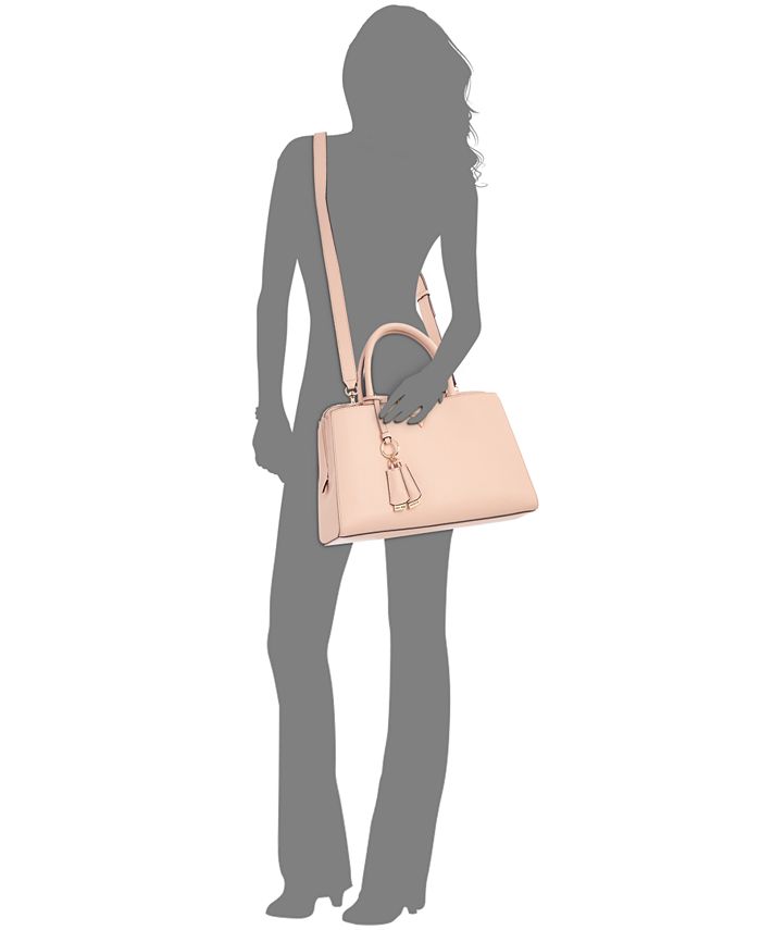 GUESS Emiliya Girlfriend Medium Top Zip Satchel - Macy's