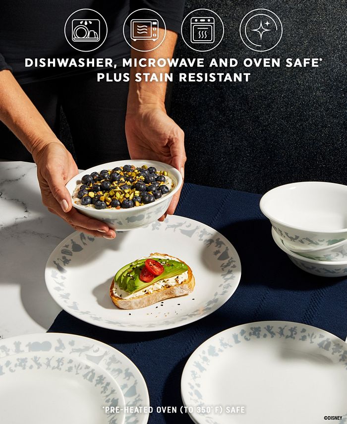 Corelle Disney Commemorative Series 12 Pc. Dinnerware Set, Service for ...