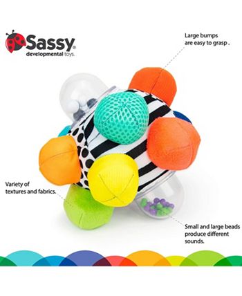 Sassy Baby Sassy Bumpy Ball, Baby Developmental Toy, Multi Texture and ...