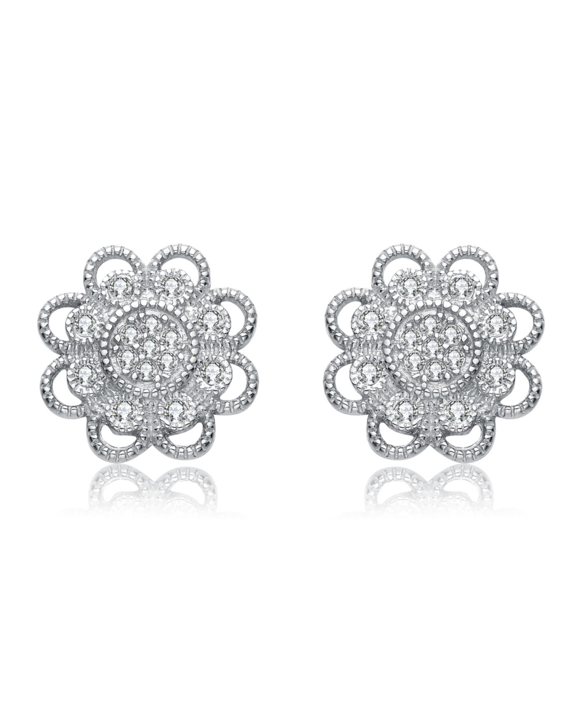 Click here for Sterling Silver Cubic Zirconia White Gold Plated R... prices