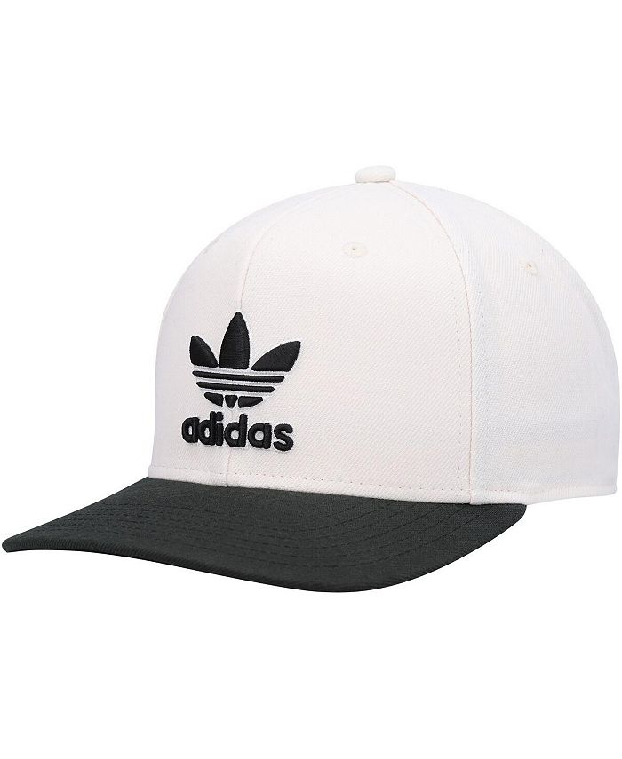 adidas Men's Cream, Black Modern Pre-Curved Snapback Hat - Macy's