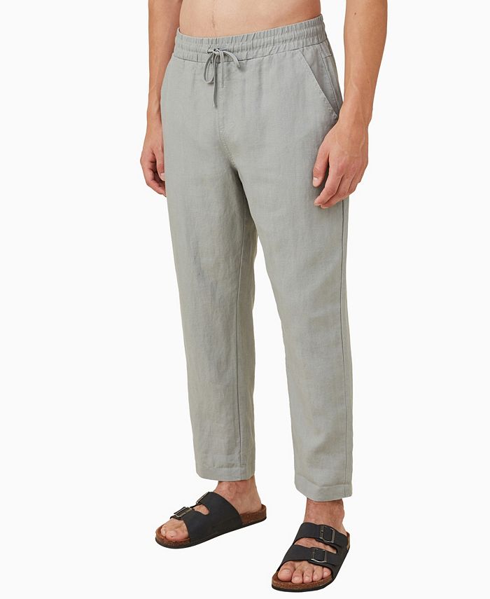 COTTON ON Men's Linen Drawstring Pants - Macy's