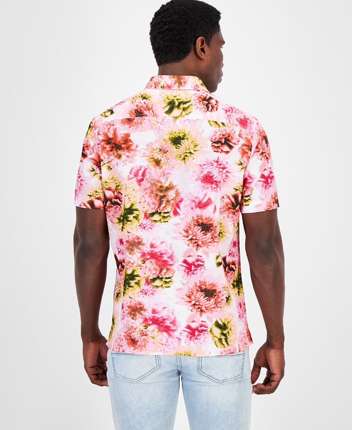 I N C International Concepts Mens Garden Regular Fit Floral Print