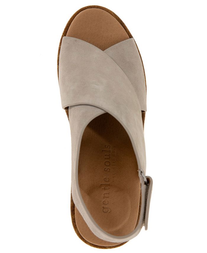Gentle Souls Women's Dani Cross Heeled Sandals - Macy's