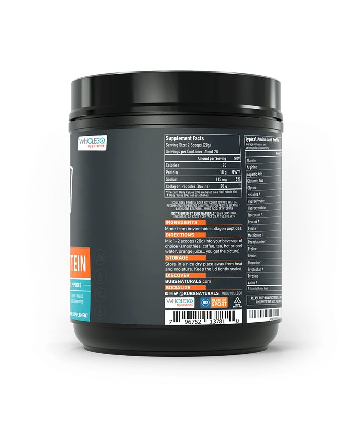 BUBS Naturals Collagen Protein 20oz. & Reviews - Vitamins & Supplements ...