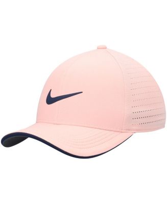 Men's Nike Golf Light Pink Aerobill Classic99 Performance Fitted Hat ...