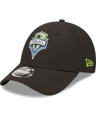 Men's New Era Black Seattle Sounders FC Basic 9FORTY Mesh Snapback Hat ...