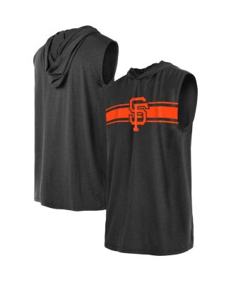 Men's New Era Black San Francisco Giants Sleeveless Pullover Hoodie ...