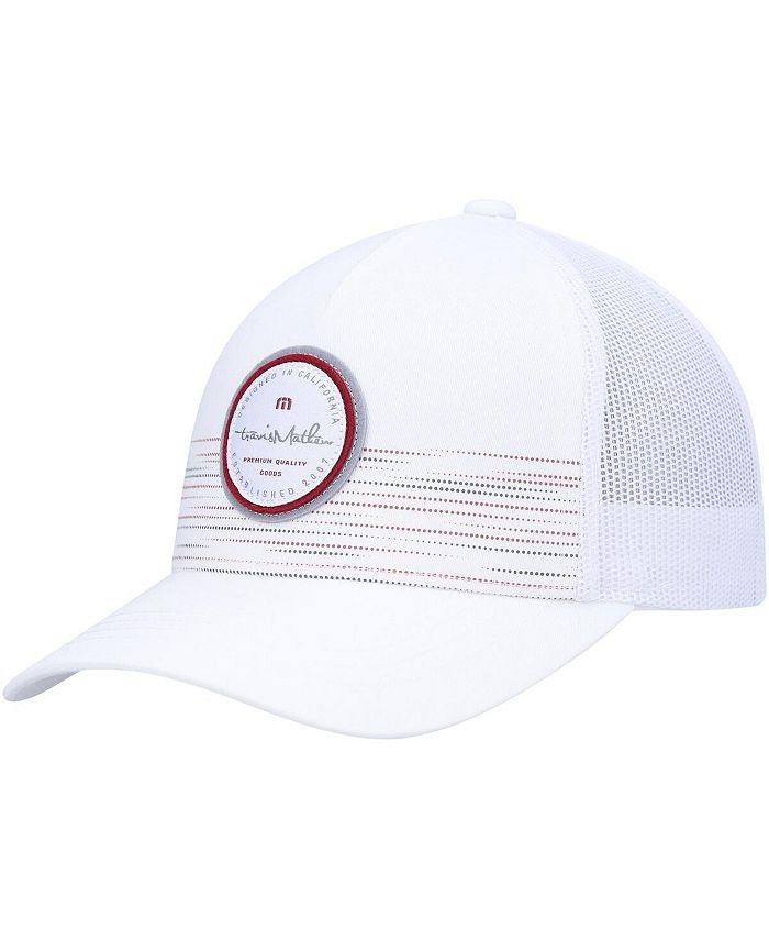 Travis Mathew Big Boys White Chairman Trucker Snapback Hat - Macy's