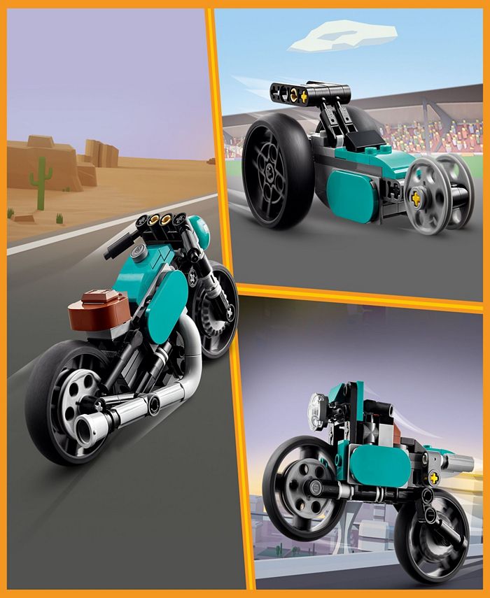 LEGO® Creator 31135 3-in-1 Vintage Motorcycle Toy Moto Building Set ...
