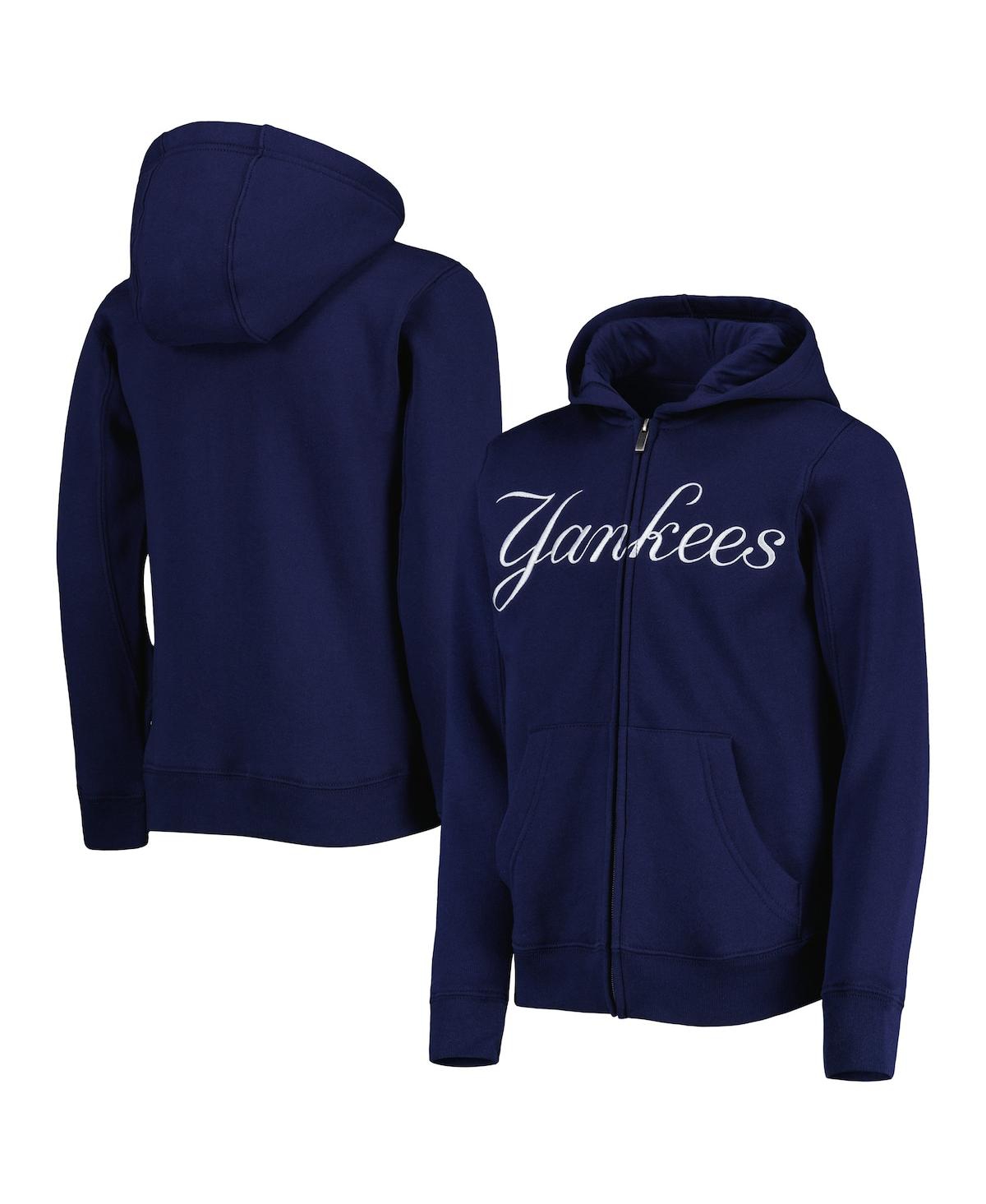 Click here for Big Boys Navy New York Yankees Wordmark Full-Zip F... prices