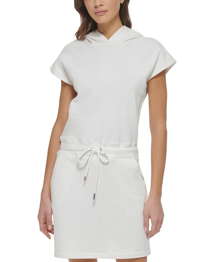 DKNY Women's Cap-Sleeve Drawstring-Waist Hoodie Dress & Reviews ...