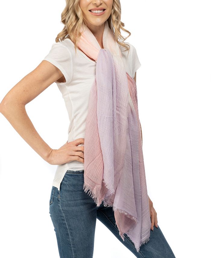 Vince Camuto Dip Dye Border Wrap Scarf - Macy's