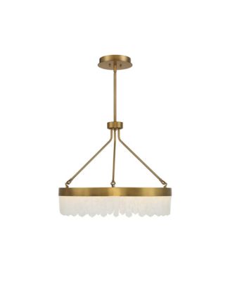 Landon LED Pendant in Warm Brass - Macy's