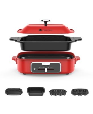 Ventray Classic Indoor Grill Set, Versatile Electric Grill Griddle ...