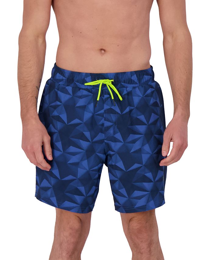 Spyder Men's 7" Standard Volley Geometric-Print Swim Trunks - Macy's