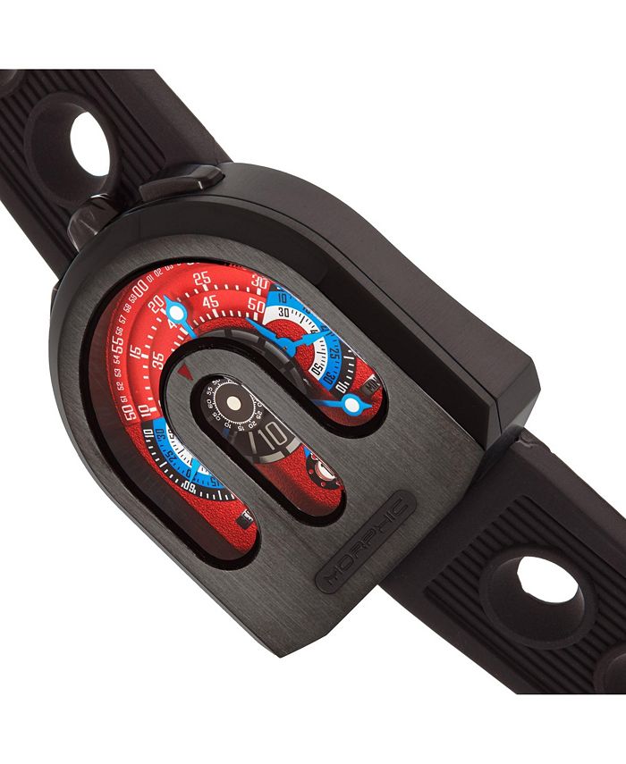 Morphic Men M95 Series Rubber Watch - Red/Blue, 41mm - Macy's