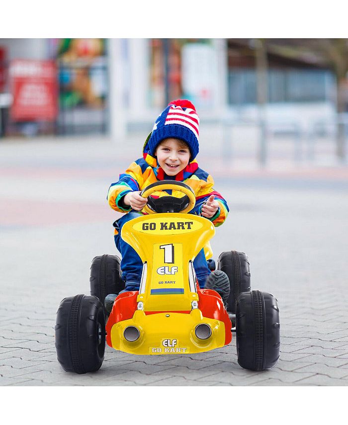 Costway Go Kart Kids Ride On Car Pedal Powered Car 4 Wheel Racer Toy ...