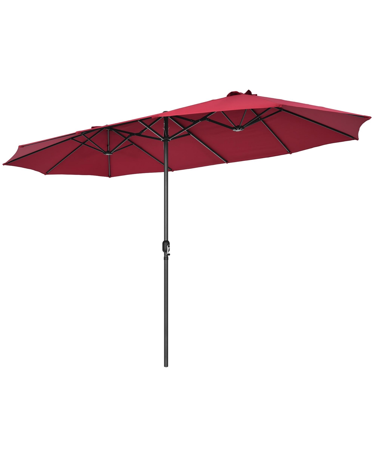 Click here for 15FT Patio Double-Sided Umbrella Crank Outdoor Gar... prices