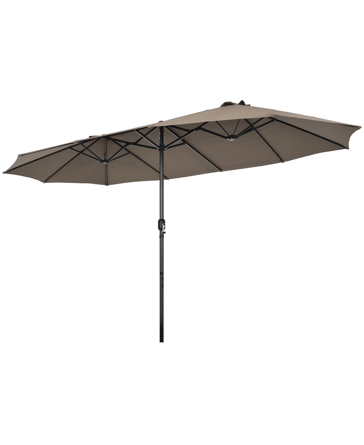 Click here for 15FT Patio Double-Sided Umbrella Crank Outdoor Gar... prices