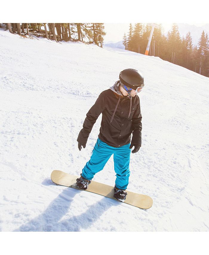 Costway Sledding Board Skiing Board W/Adjustable Foot Straps Winter ...