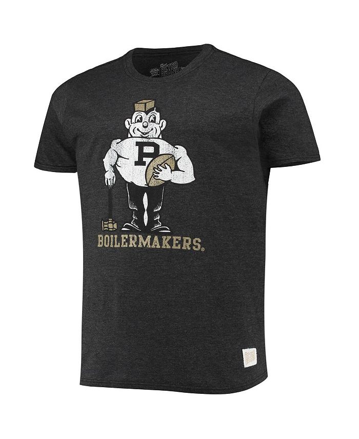 Original Retro Brand Men's Black Purdue Boilermakers Big and Tall Mock ...