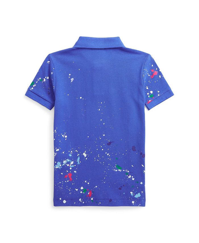 Polo Ralph Lauren Toddler and Little Boys Paint-Splatter Cotton Mesh Polo Shirt & Reviews ...