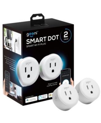 Geeni DOT Smart Wi-Fi Outlet Plug, White, (2 Pack) – No Hub Required ...