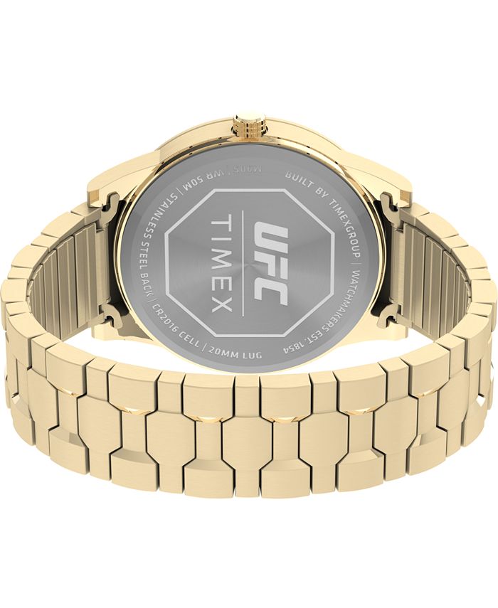 Timex UFC Men's Quartz Legend Stainless Steel Gold-Tone Watch, 42mm ...