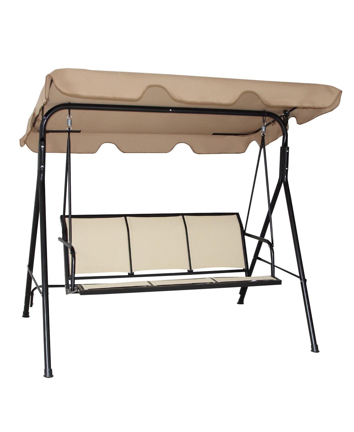 Click here for Costway 3 Person Outdoor Patio Swing Canopy Awning... prices