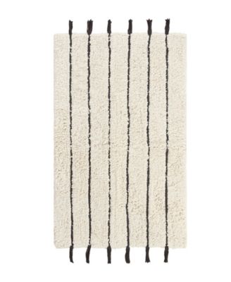 INK+IVY Arbor 20x32" Stripe Tassel Cotton Tufted Rug - Macy's