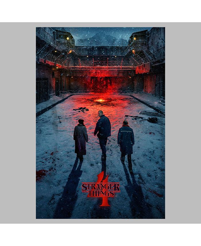 Netflix Boy's Stranger Things Winter Rift Russia Poster Child Pull Over ...
