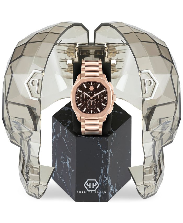 Philipp Plein Men's Chronograph Spectre Rose Gold Ion-Plated Bracelet ...