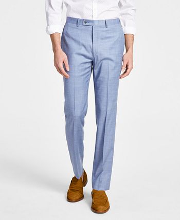 Calvin Klein Men's Slim-Fit Wool-Blend Stretch Suit Pants - Macy's