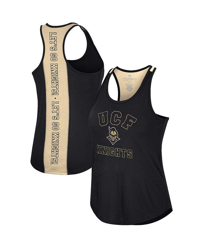 Colosseum Women's Black UCF Knights 10 Days Racerback Scoop Neck Tank ...