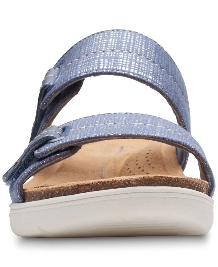 Clarks Women's April Dusk Slip-On Slide Sandals - Macy's