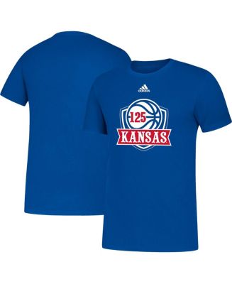 Men's adidas Royal Kansas Jayhawks 125th Season Basketball Amplifier T ...