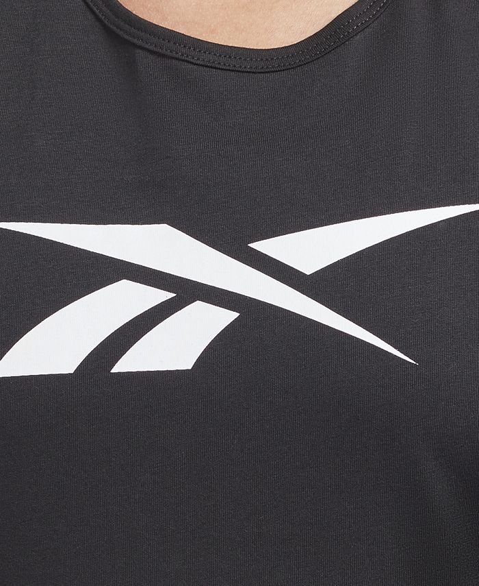 Reebok Women's Vector Graphic Logo Racerback Tank Top - Macy's