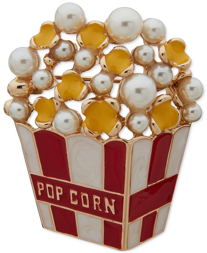 Anne Klein Gold-Tone Boxed Multi Bagged Popcorn Pin - Macy's