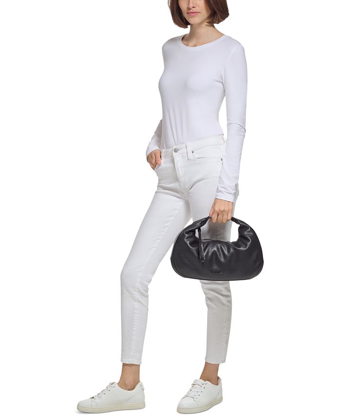 Calvin Klein Clay Large Top Zipper Convertible Crossbody Bag - Macy's