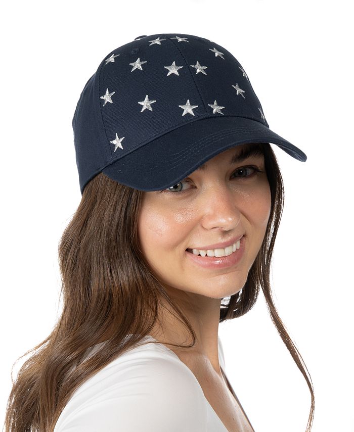 I.N.C. International Concepts Women's Cotton Metallic Stars Baseball ...