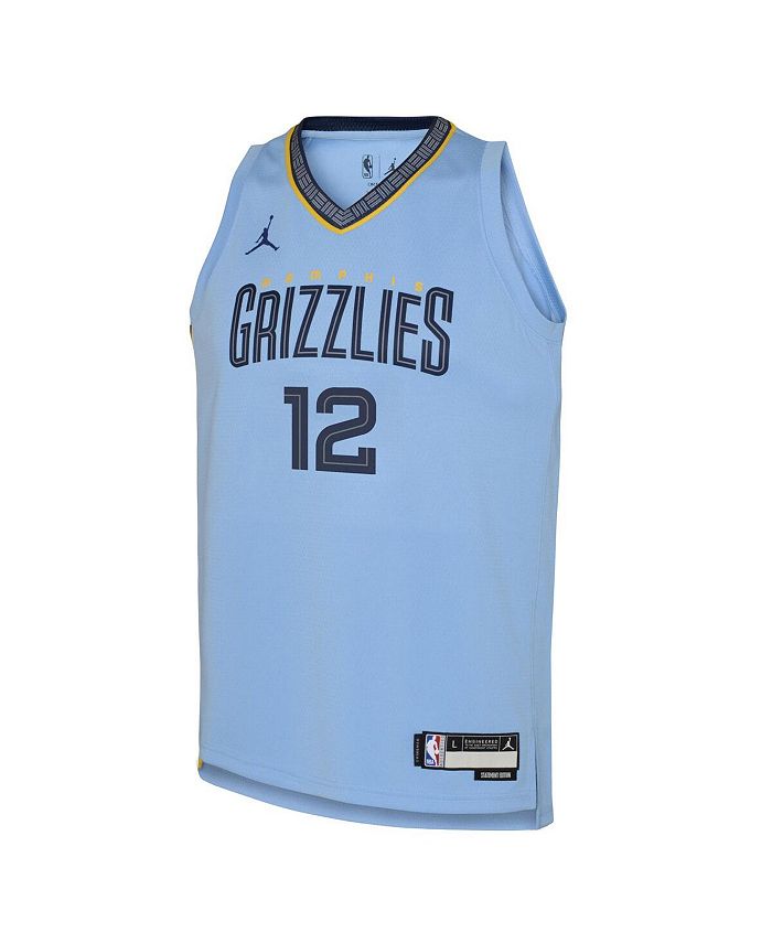 Jordan Big Boys and Girls Ja Morant Blue Memphis Grizzlies 2022/23 Swingman Jersey - Statement ...