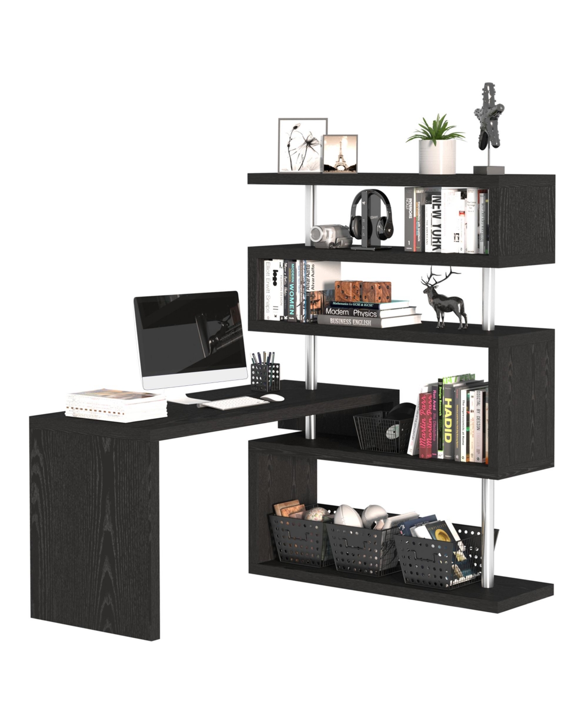 Click here for Homcom Rotating Core Hobby Desk 4 Tier Hollow Comb... prices