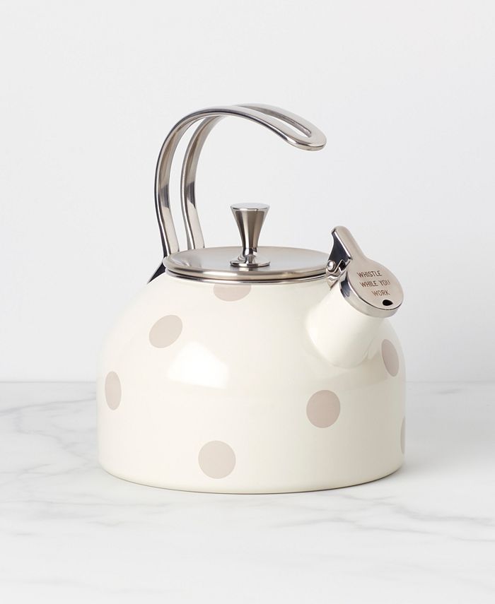 Kate Spade new york All in Good Taste Deco Dot Tea Kettle - Macy's