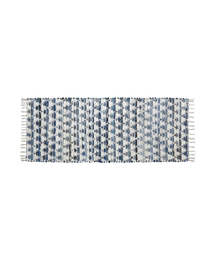 Jessica Simpson Manatoba Premium Home Decor Handmade Denim Accent Rug ...