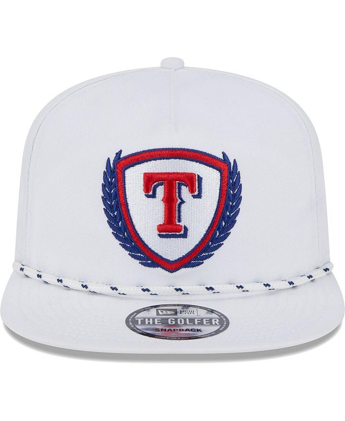 New Era Men's White Texas Rangers Golfer Tee 9FIFTY Snapback Hat ...