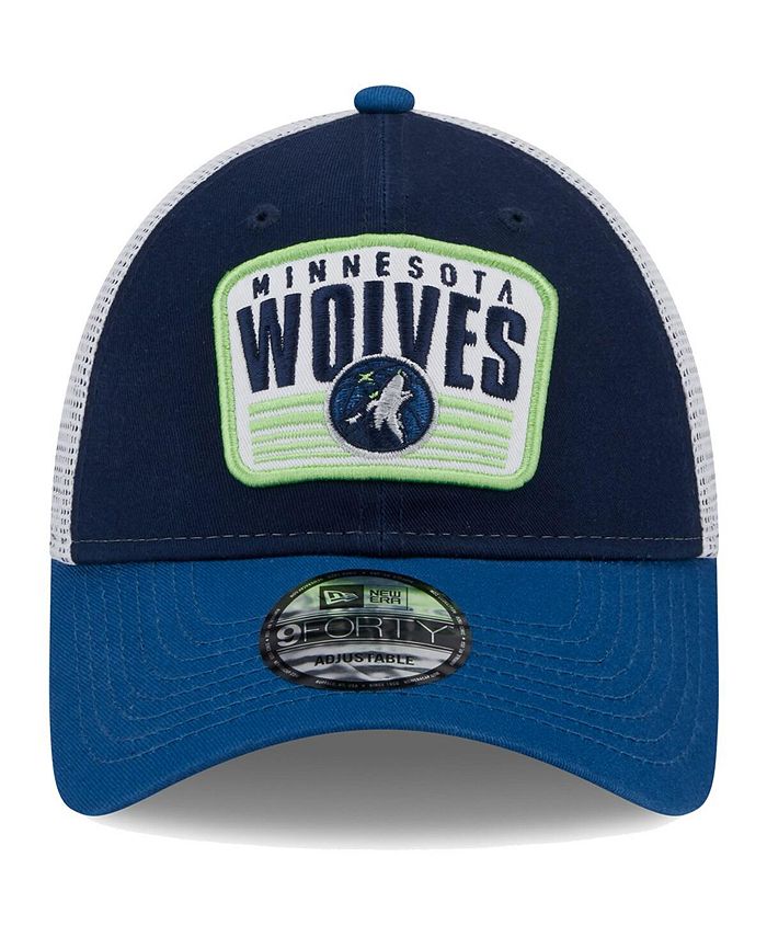 New Era Men's Navy and Blue Minnesota Timberwolves Two-Tone Patch ...